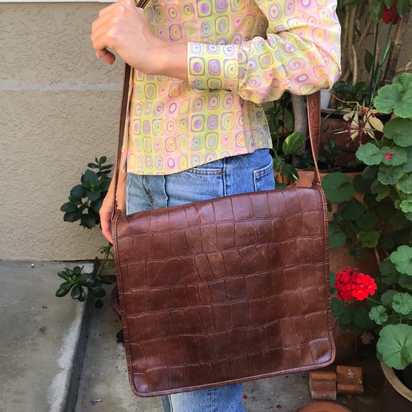 Express | Bags | Vintage Brown Express Leather Bag | Poshmark